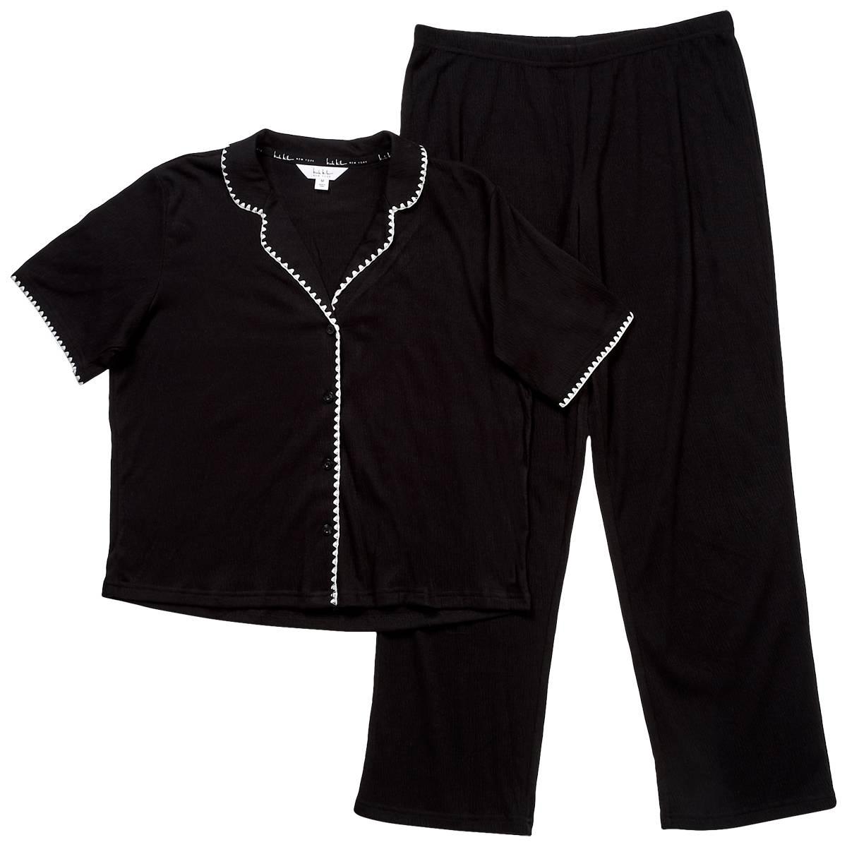 Click here for Womens Nicole Miller Short Sleeve Knitted Pajama S... prices