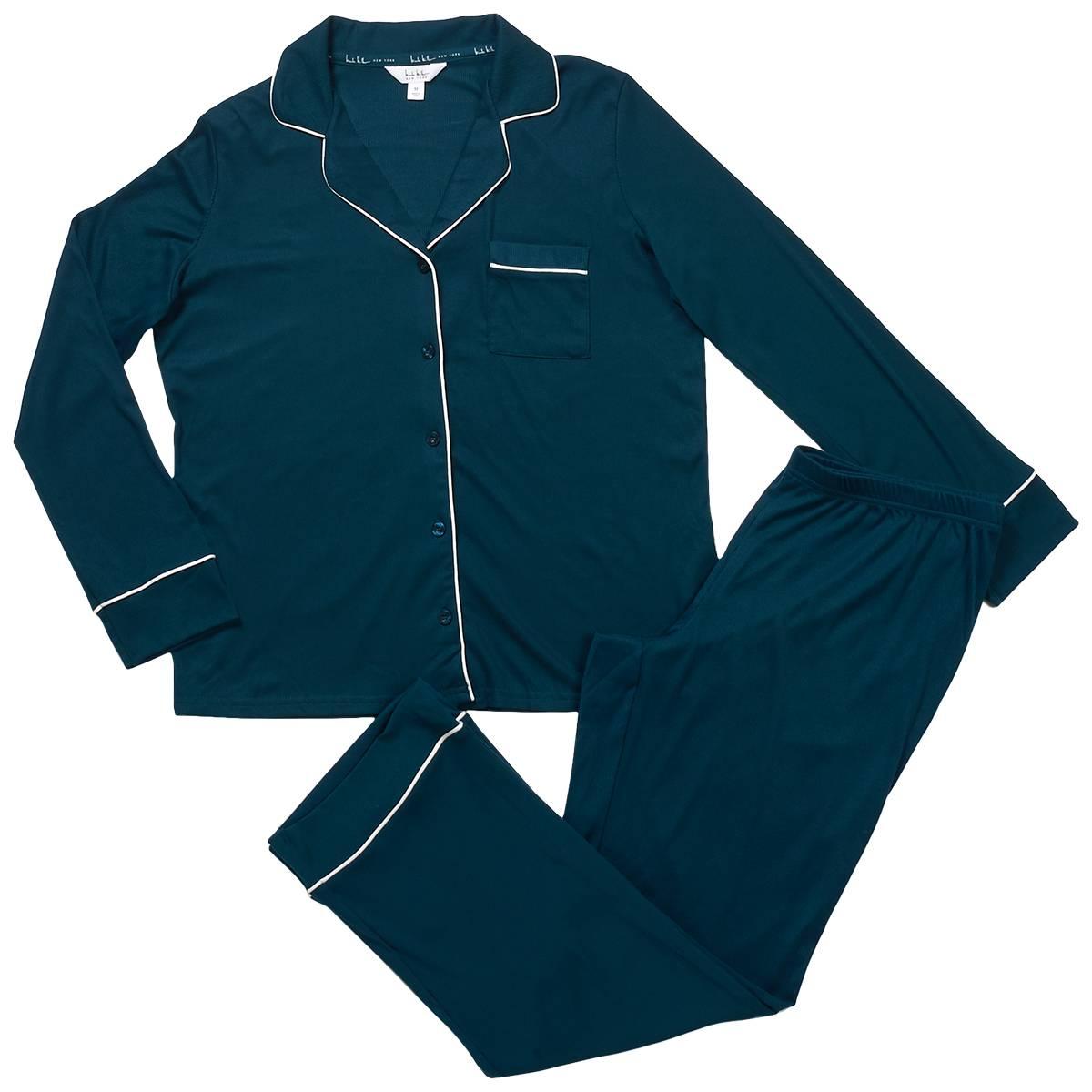 Click here for Womens Nicole Miller Long Sleeve Rib Notch Collar... prices