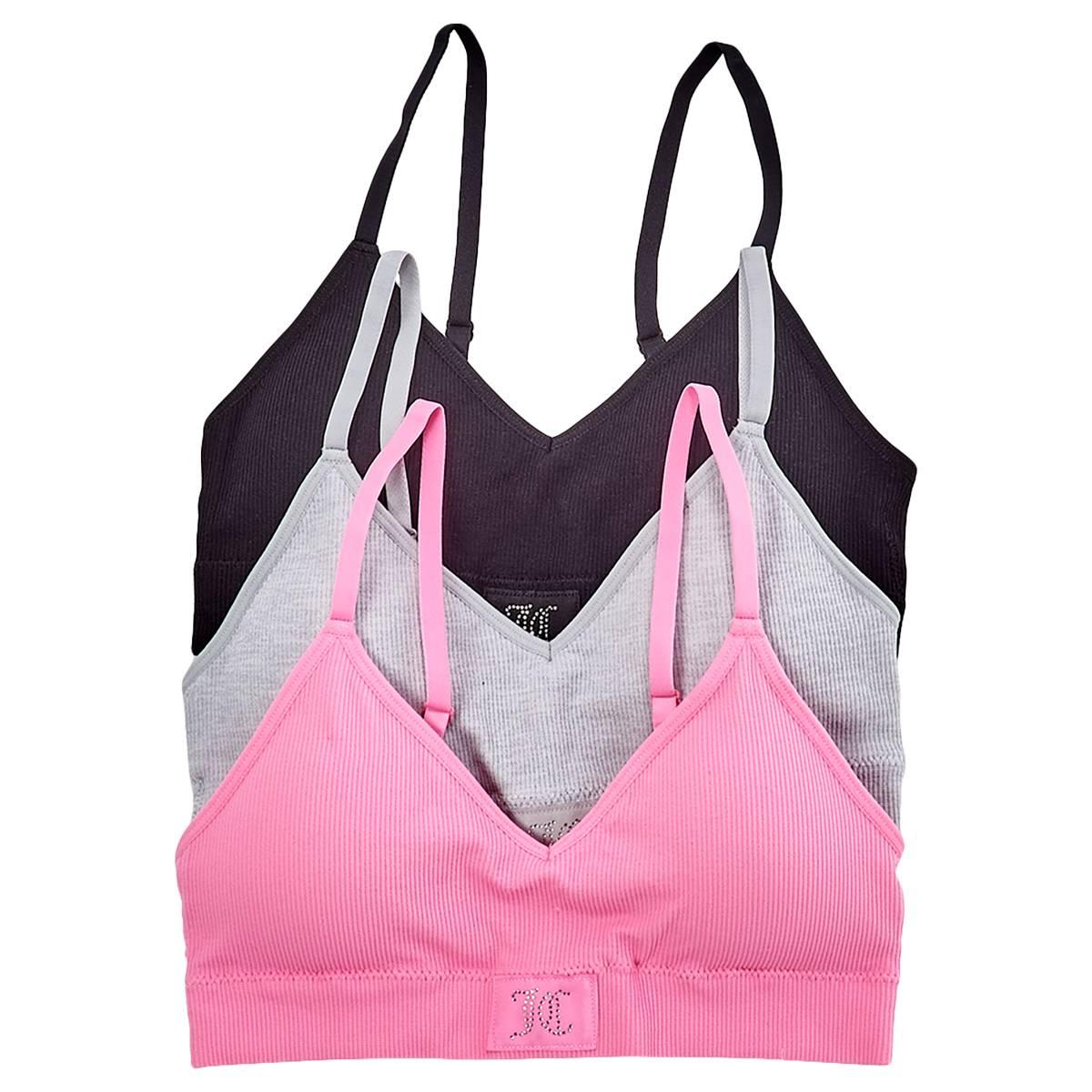 Click here for Womens Juicy Couture 3pk. Rib Seamless Bralettes -... prices