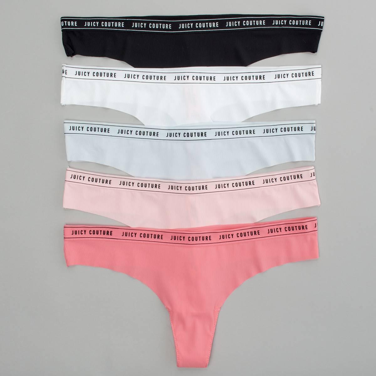 Click here for Juniors Juicy Couture 5pk. Rib Thong Panties - JC1... prices