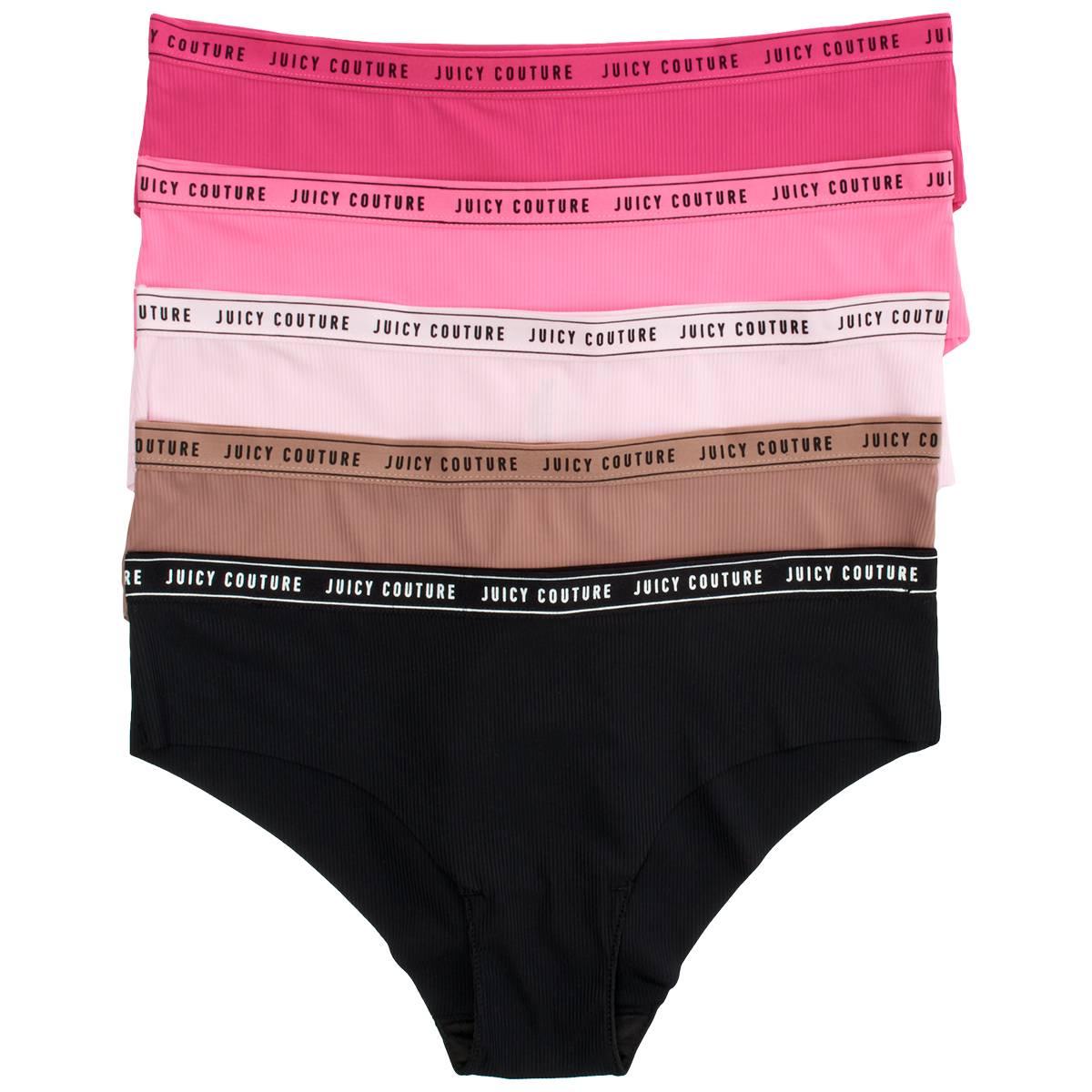 Click here for Juniors Juicy Couture 5pk. Laser Rib Hipster Panti... prices
