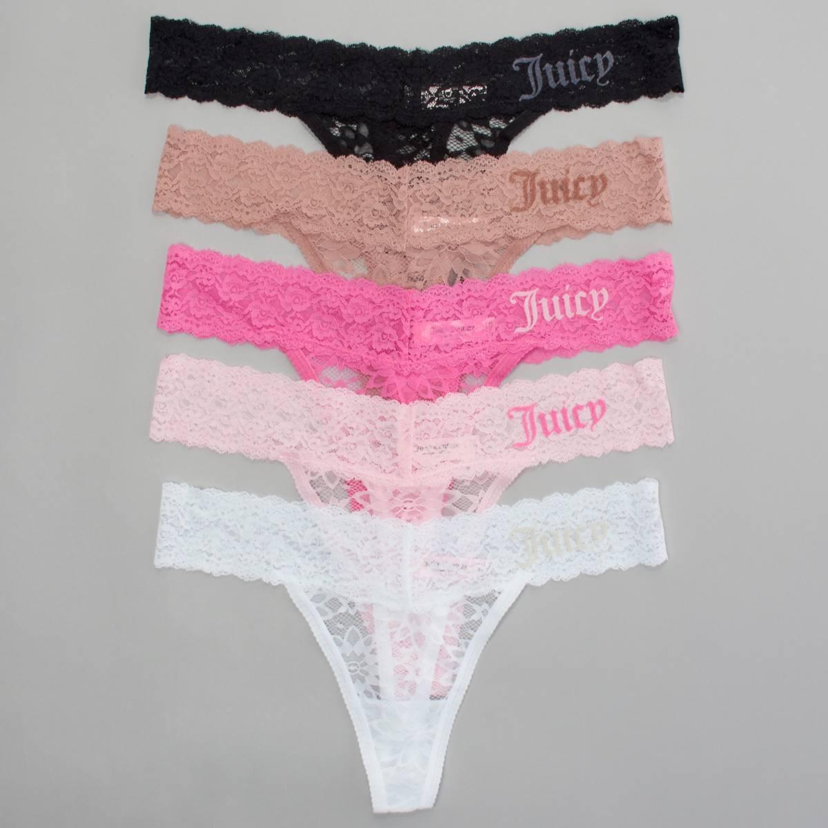 Click here for Juniors Juicy Couture 5pk. Lace Thong Panties - DS... prices