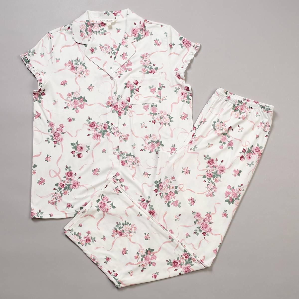 Click here for Womens Laura Ashley Short Sleeve Ruffle Hem Floral... prices