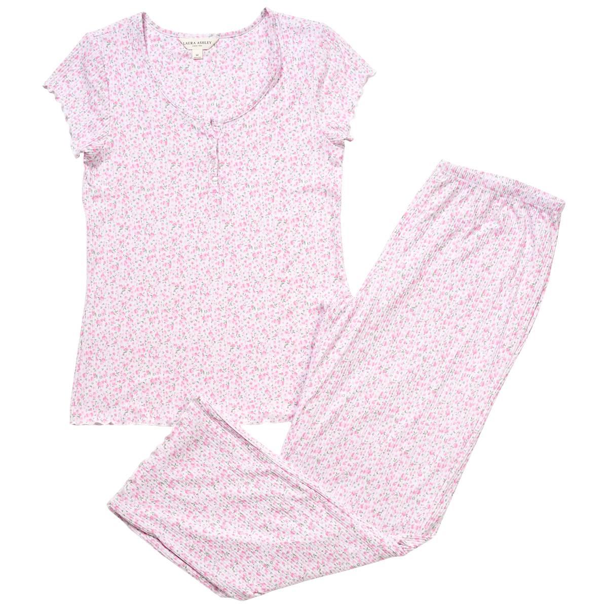 Click here for Womens Laura Ashley(R) Short Sleeve Ditsy Floral P... prices