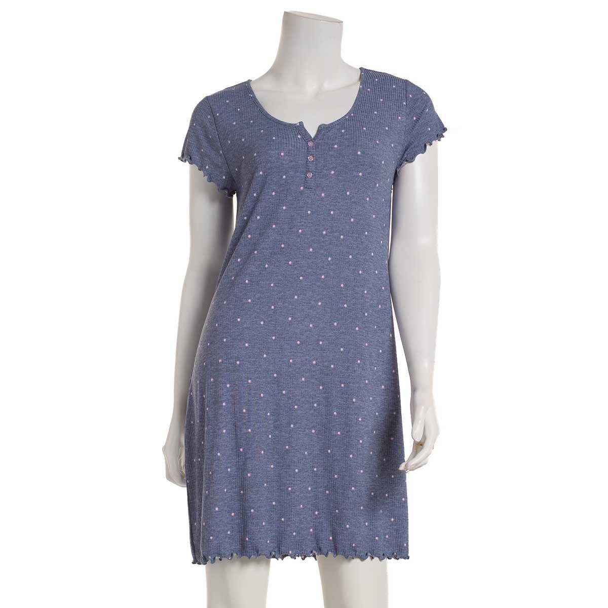 Click here for Womens Laura Ashley Short Sleeve Dot Lettuce Edge... prices