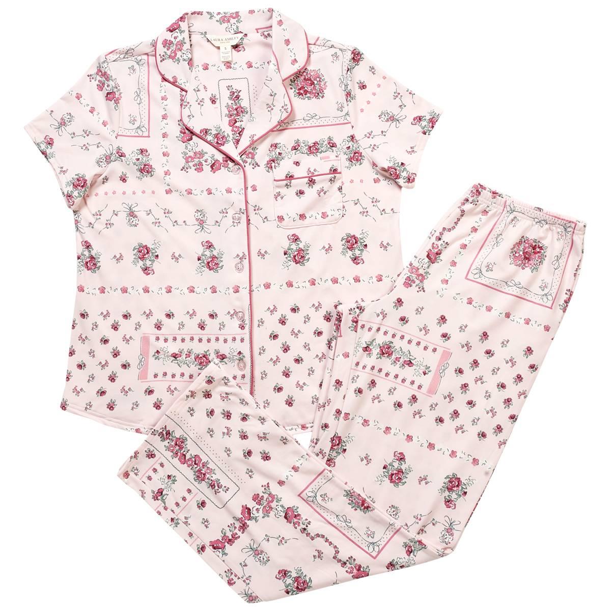 Click here for Womens Laura Ashley Pajama Gift Set Peached Floral... prices