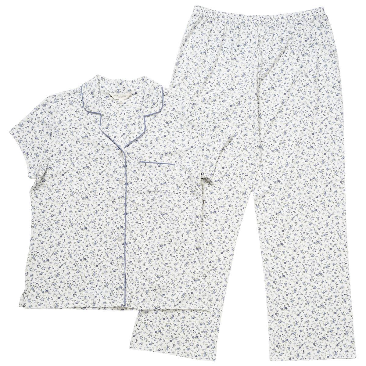Click here for Womens Laura Ashley(R) Cotton Blend Ditsy Vine Ros... prices