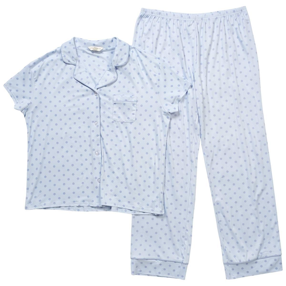Click here for Womens Laura Ashley(R) Short Sleeve Uniform Dot Pa... prices