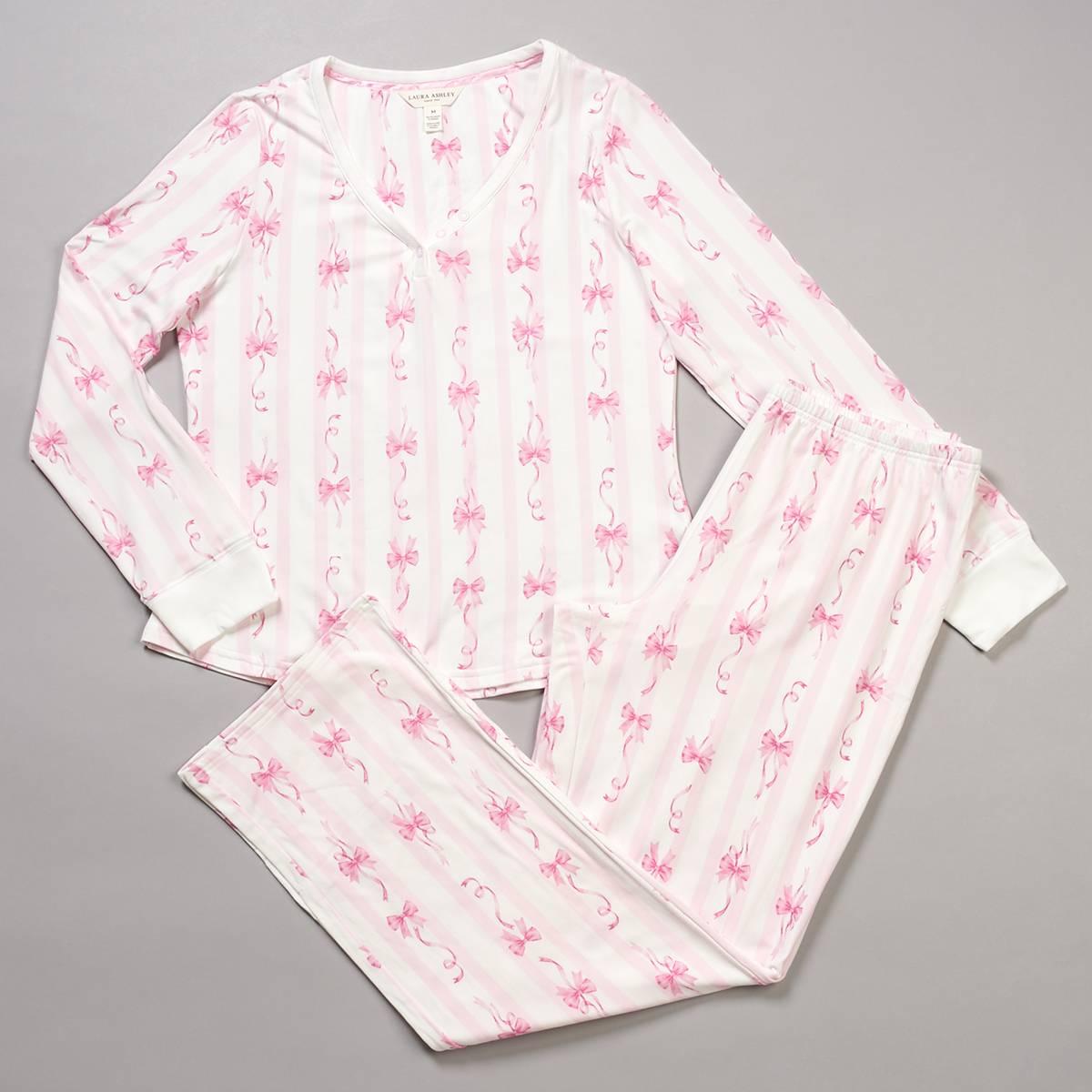 Click here for Womens Laura Ashley Pajama Gift Set Peached Bow prices
