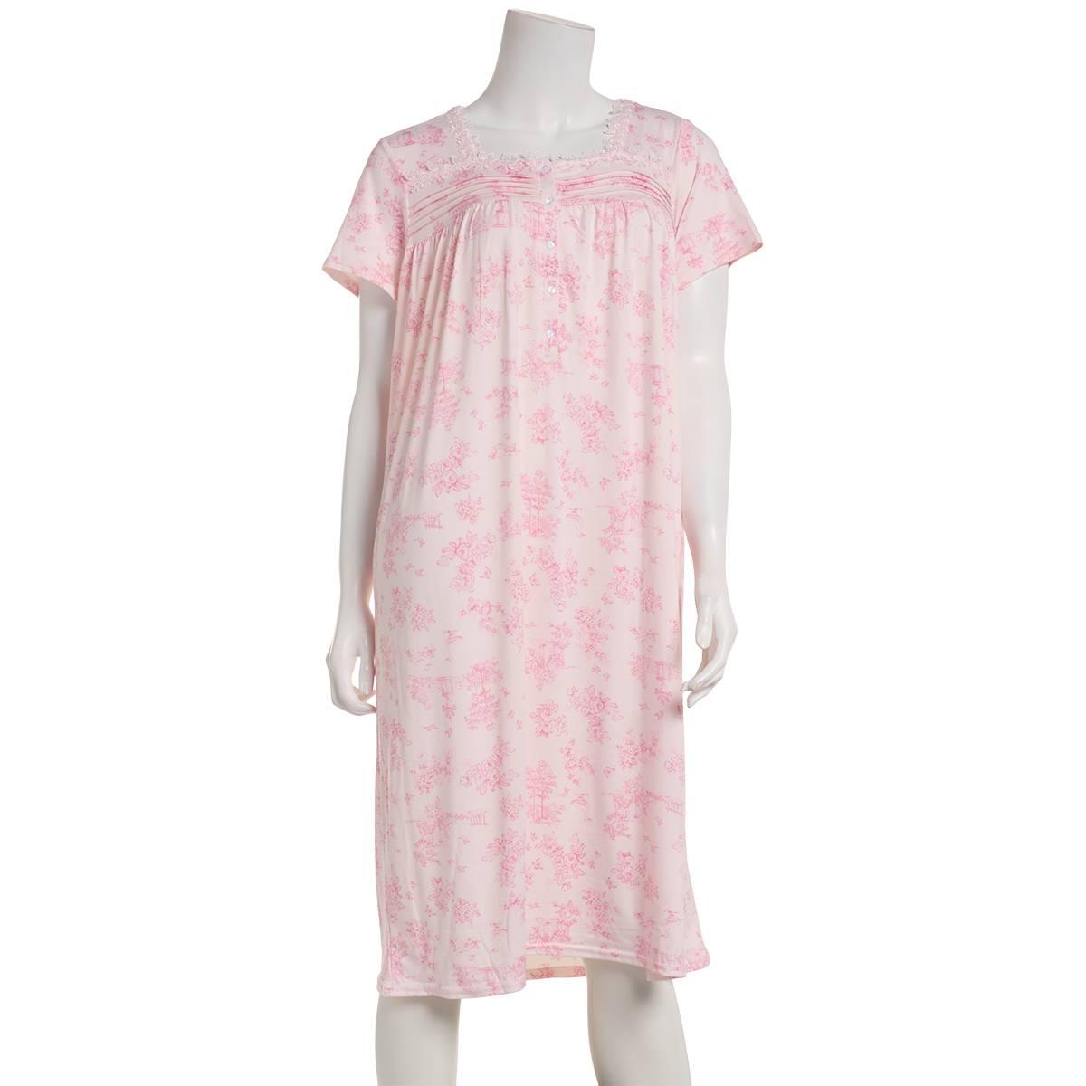 Click here for Womens Laura Ashley(R) Short Sleeve Garden Nightgo... prices