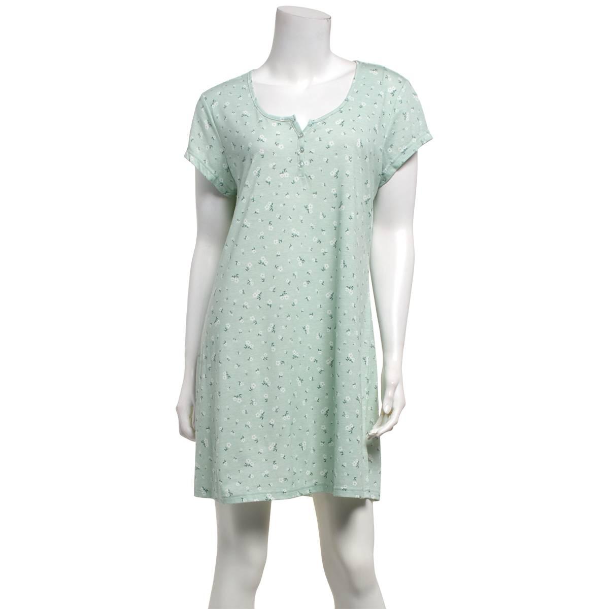 Click here for Womens Laura Ashley(R) Short Sleeve Floral Henley... prices