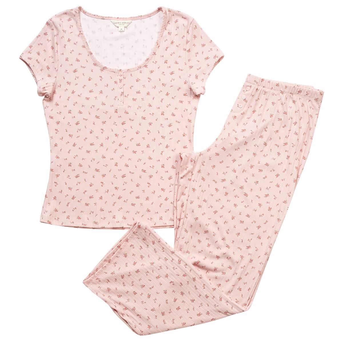 Click here for Womens Laura Ashley(R) Short Sleeve Pointelle Bouq... prices