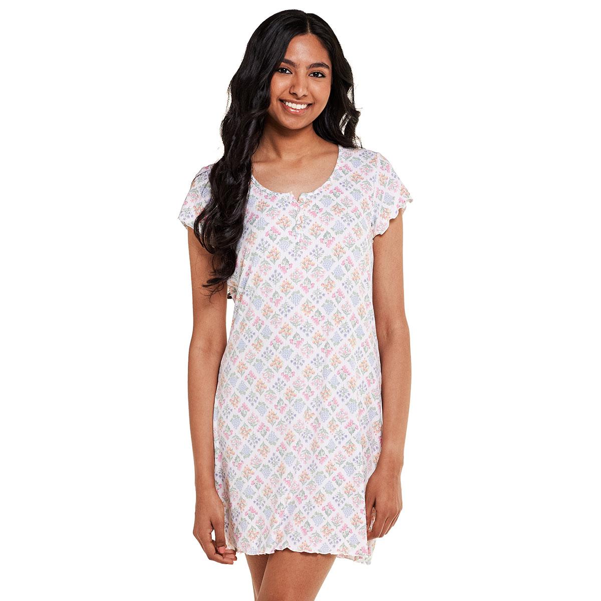 Click here for Plus Size Laura Ashley(R) Rib Geo Bouquets Lettuce... prices
