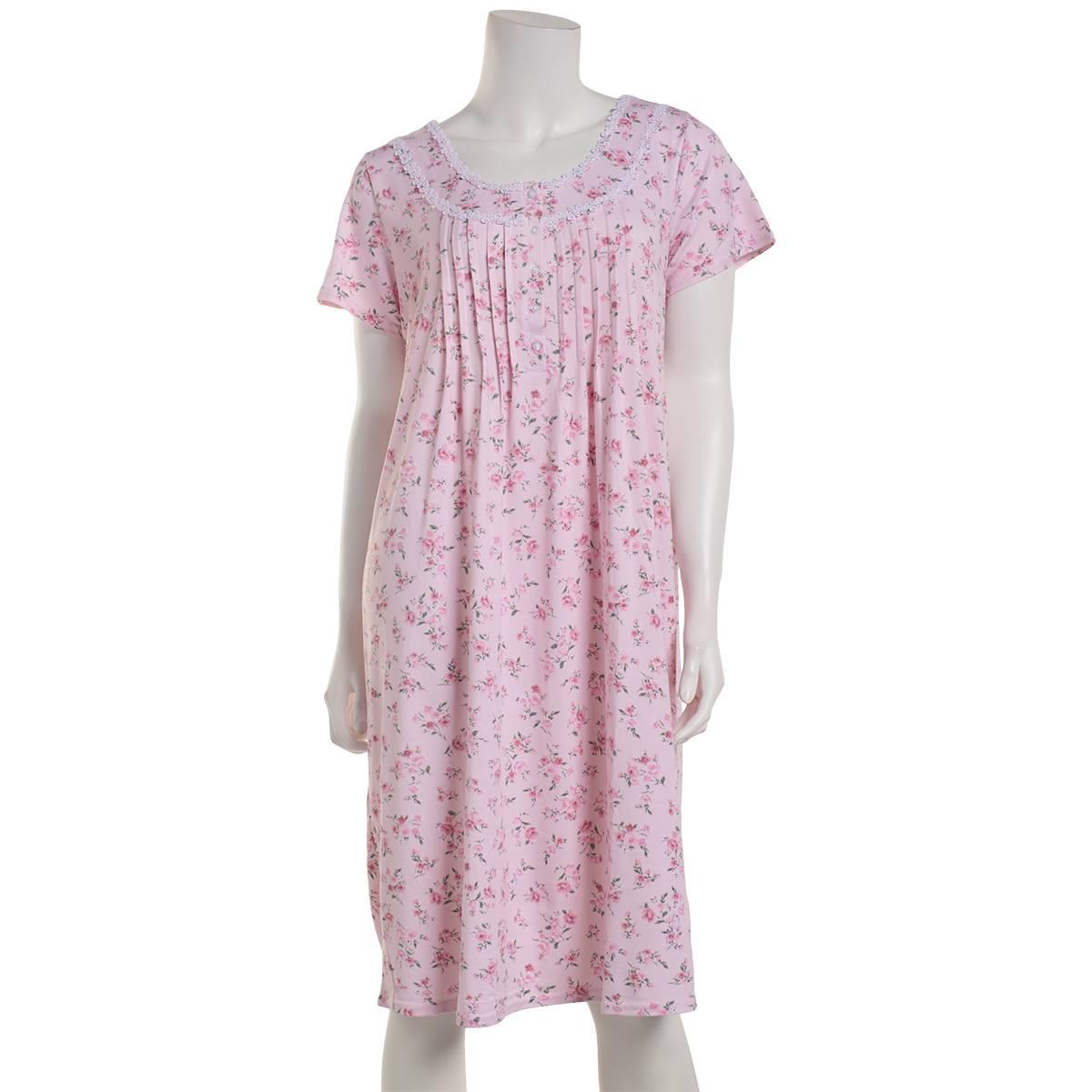 Click here for Womens Laura Ashley(R) Short Sleeve Peached Bouque... prices