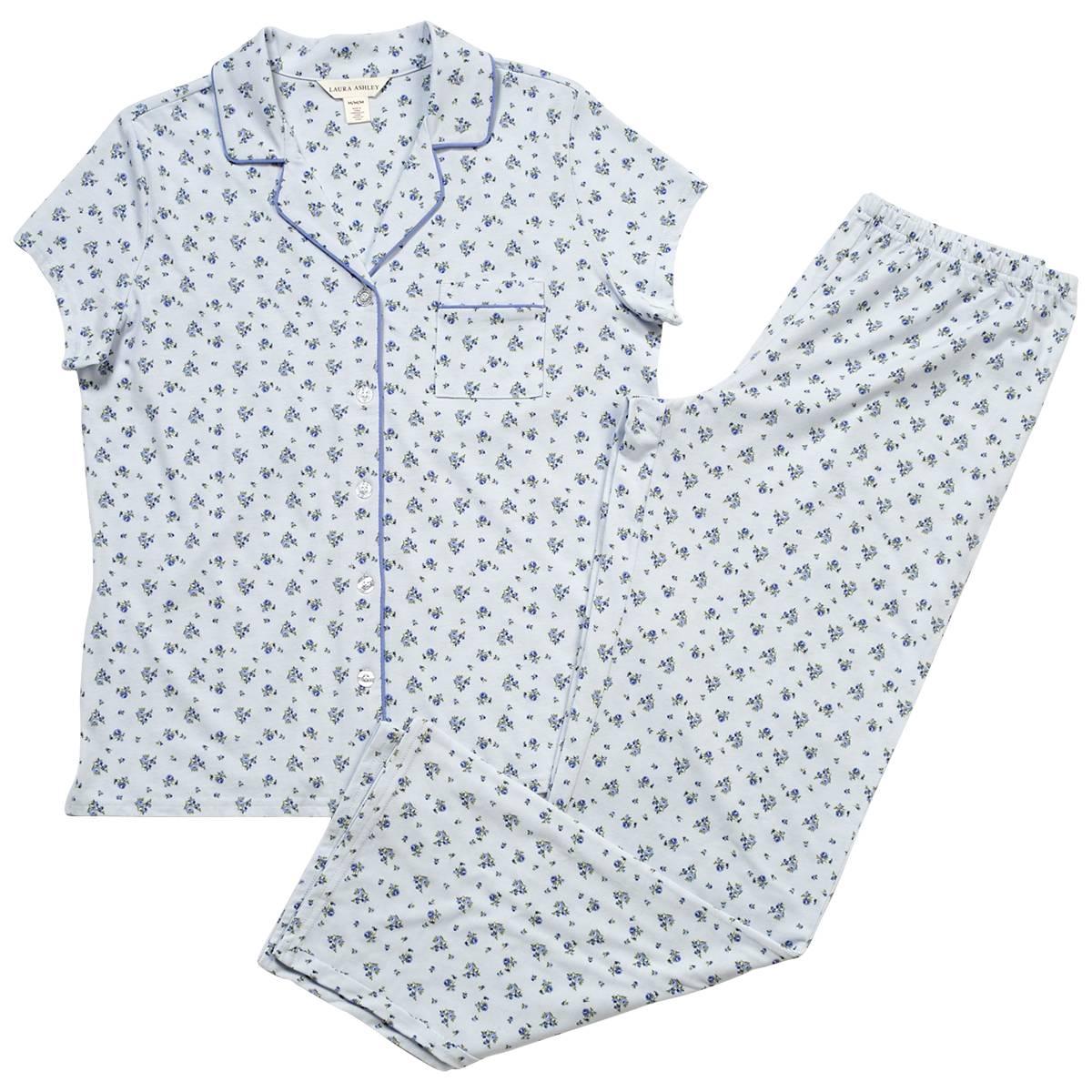 Click here for Womens Laura Ashley(R) Micro Ditsy Floral Long Leg... prices