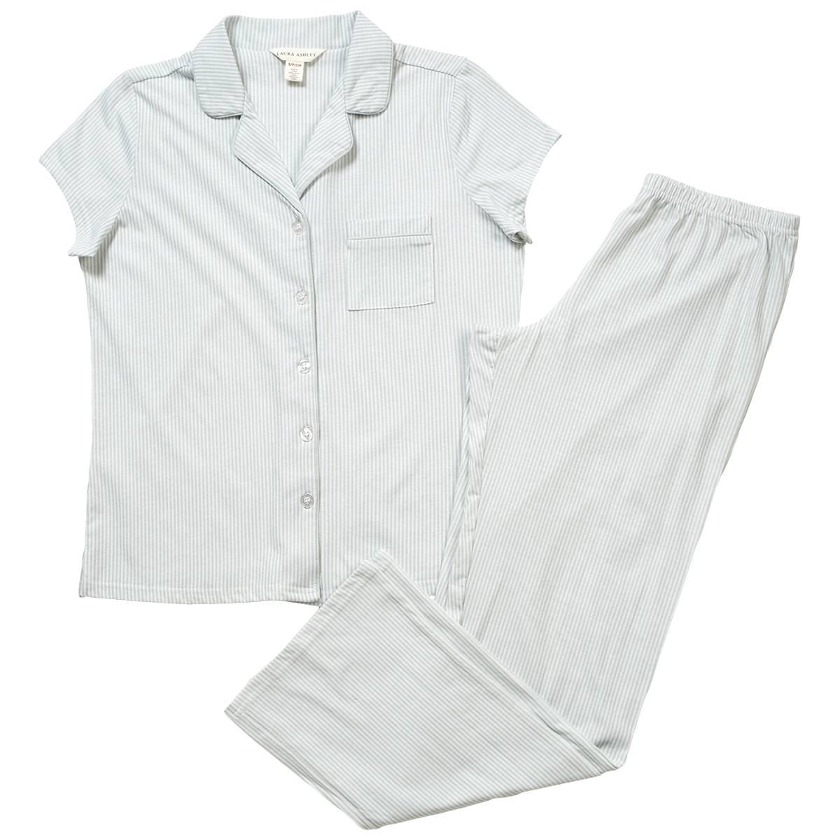 Click here for Womens Laura Ashley(R) Short Sleeve Pajama Set prices