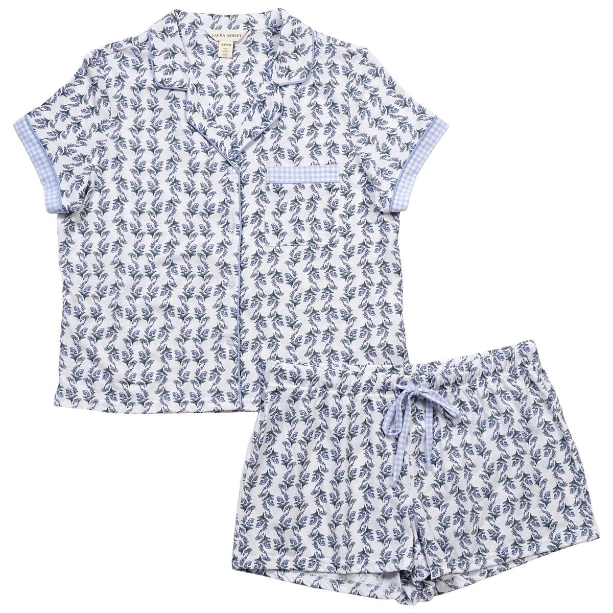 Click here for Womens Laura Ashley(R) Short Sleeve Floral Check B... prices