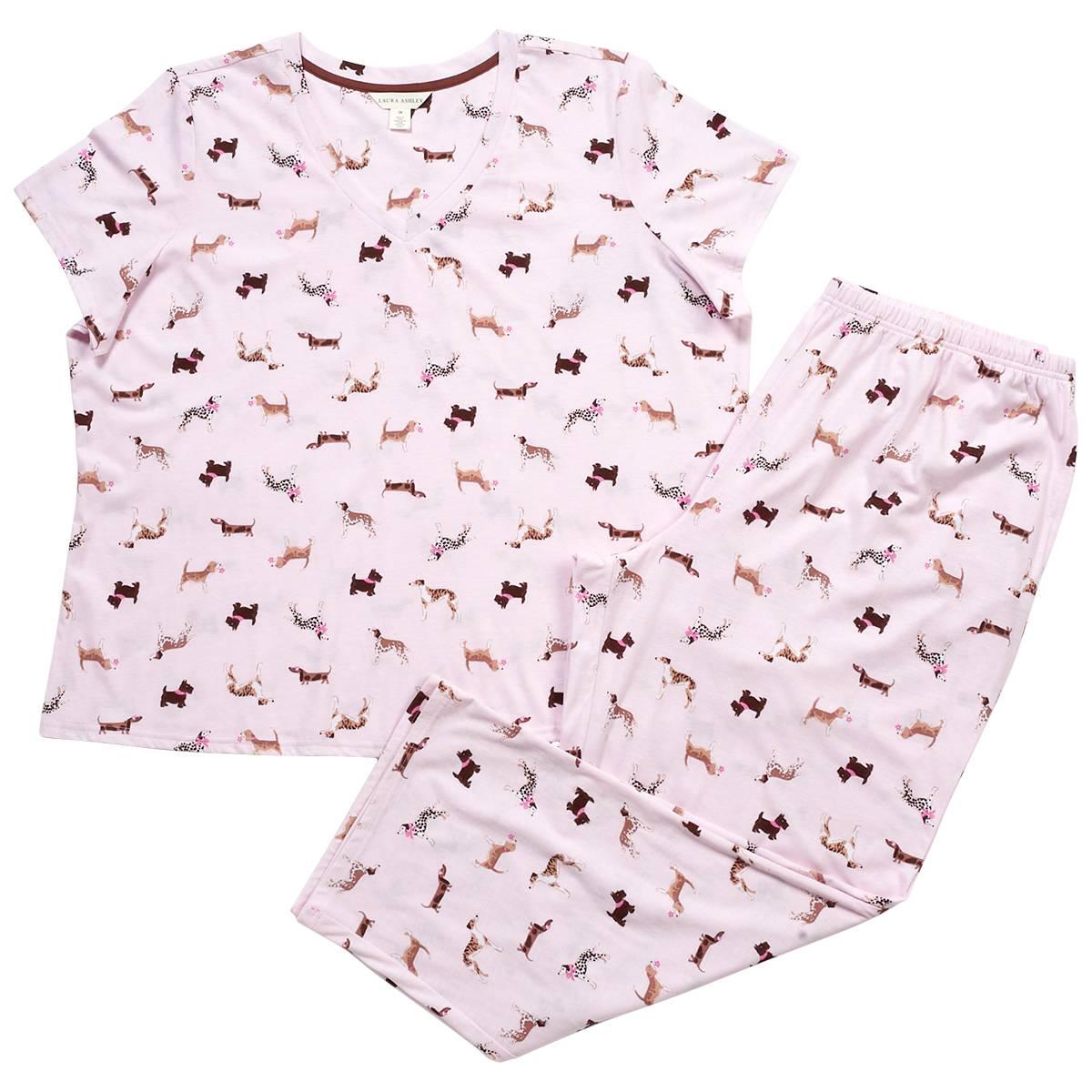 Click here for Plus Size Laura Ashley(R) Spring Dogs & Long Leg P... prices