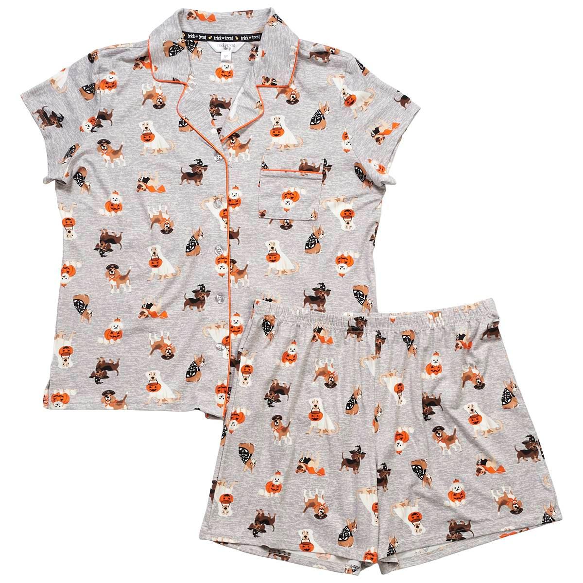 Click here for Womens Trick or Treat Short Sleeve Costume Dogs Pa... prices