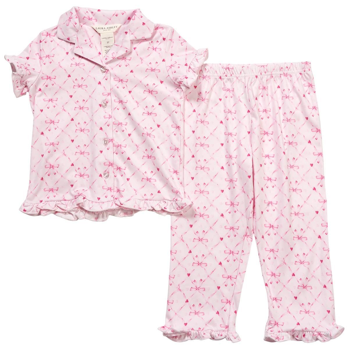 Click here for Toddler Girl Laura Ashley Ruffle Trim Ribbon Heart... prices