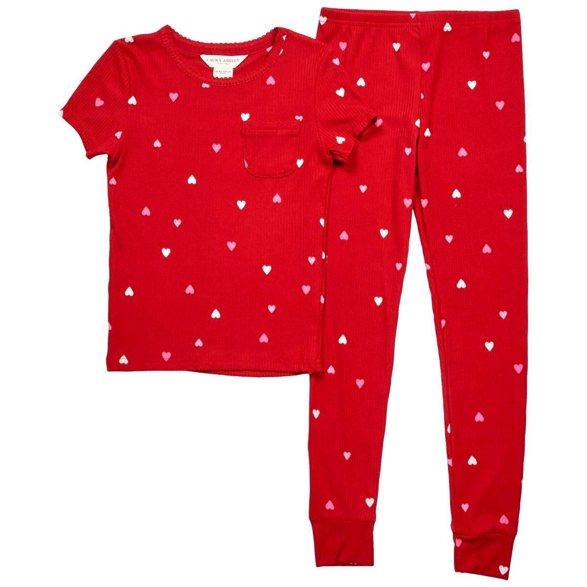 Click here for Girls (5-6x) Laura Ashley(R) Short Sleeve Hearts P... prices