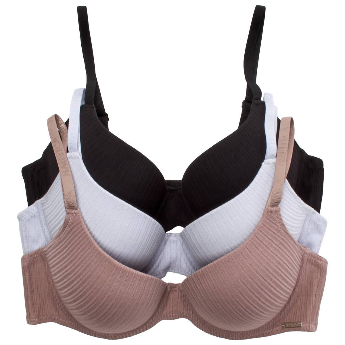 Click here for Womens Nautica 3pk. Underwire Bra with Logo Straps... prices