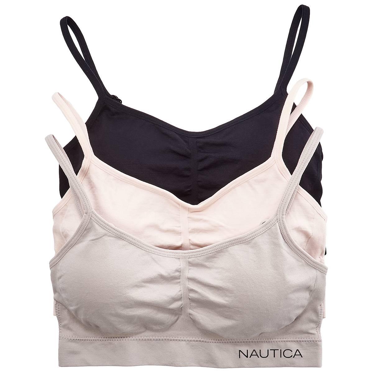 Click here for Womens Nautica 3pk. Logo Bralettes - NT4902-3PKAU prices