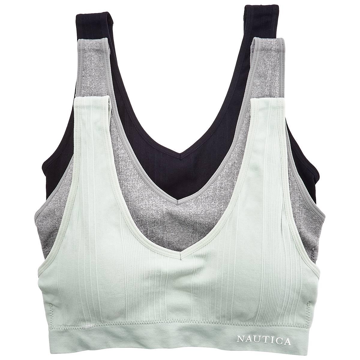 Click here for Womens Nautica 3pk. Rib Seamless Lounge Bralettes... prices