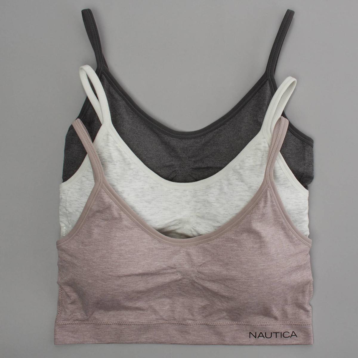 Click here for Plus Size Nautica 3pk. Heather Seamless Bralette B... prices