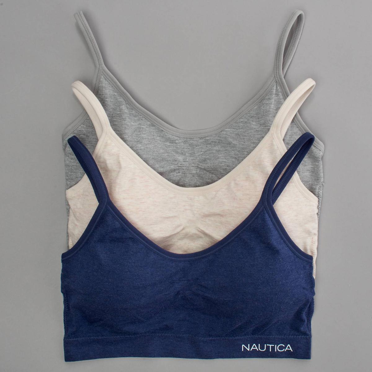 Click here for Plus Size Nautica 3pk.Heather Seamless Bralette Br... prices