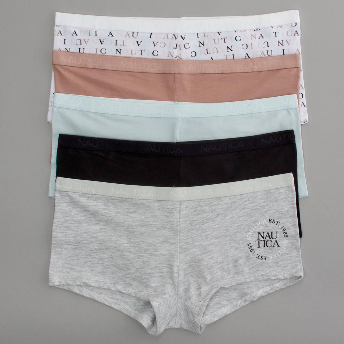 Click here for Womens Nautica 5pk. Boyshort Panties - NT4463-5PKF... prices