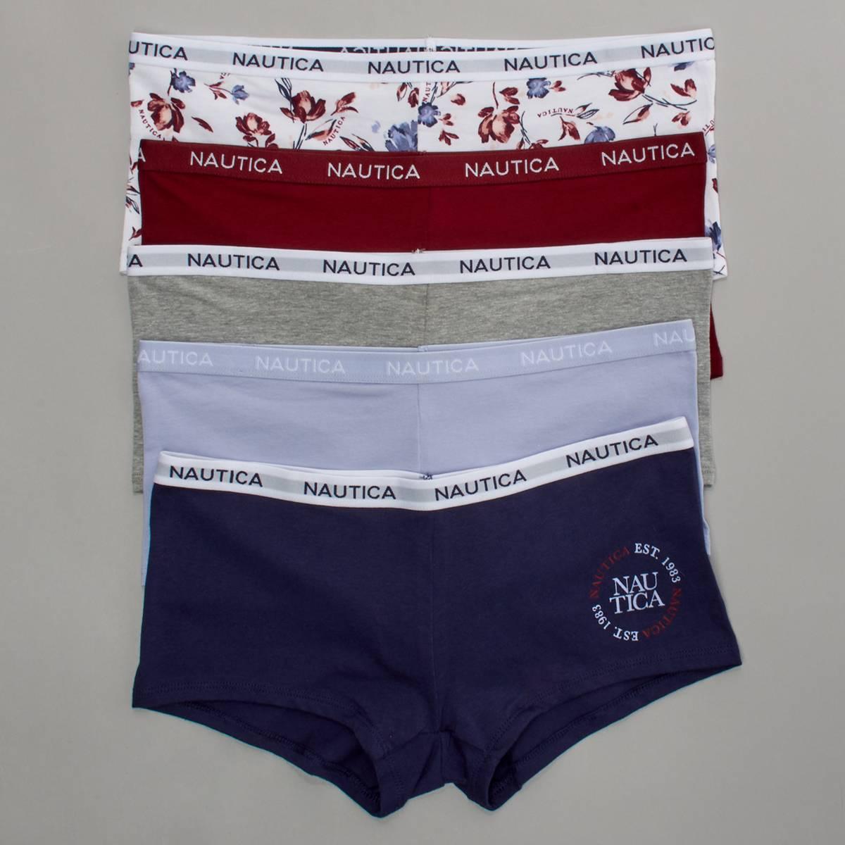 Click here for Womens Nautica 5pk Boyshort Panties - NT4463-5PKGQ prices