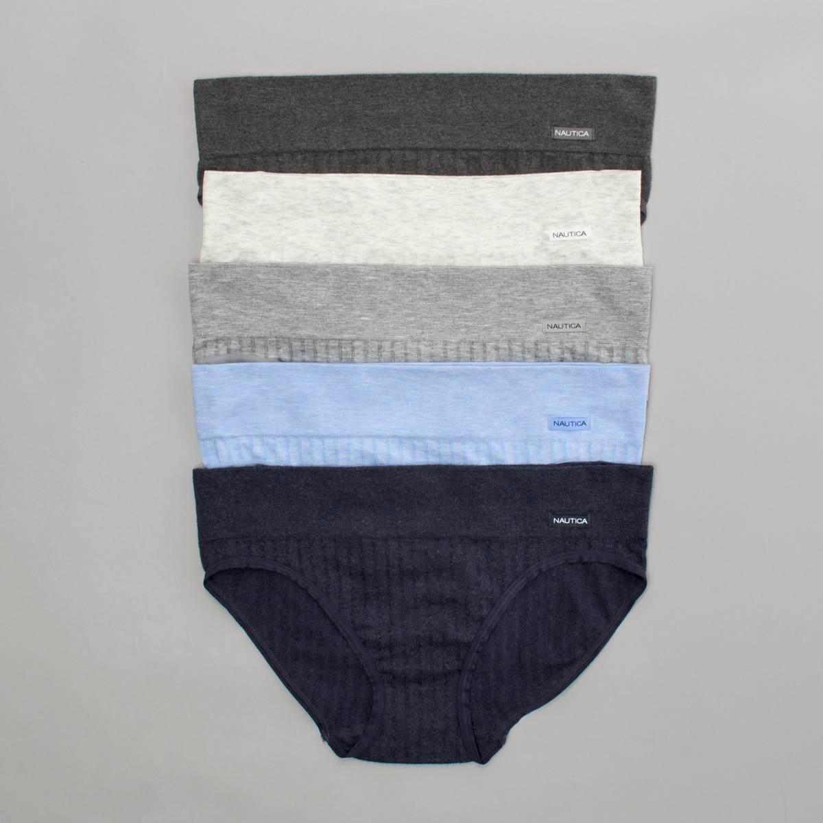 Click here for Womens Nautica 5pk. Seamless Rib Hipster Panties -... prices