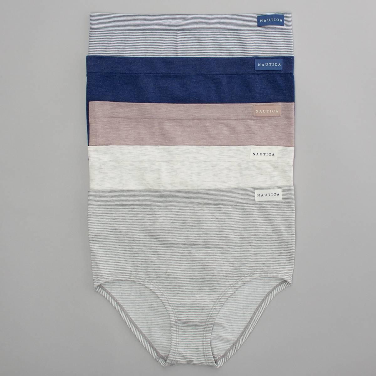 Click here for Womens Nautica 5pk. Striped Seamless Brief Panties... prices