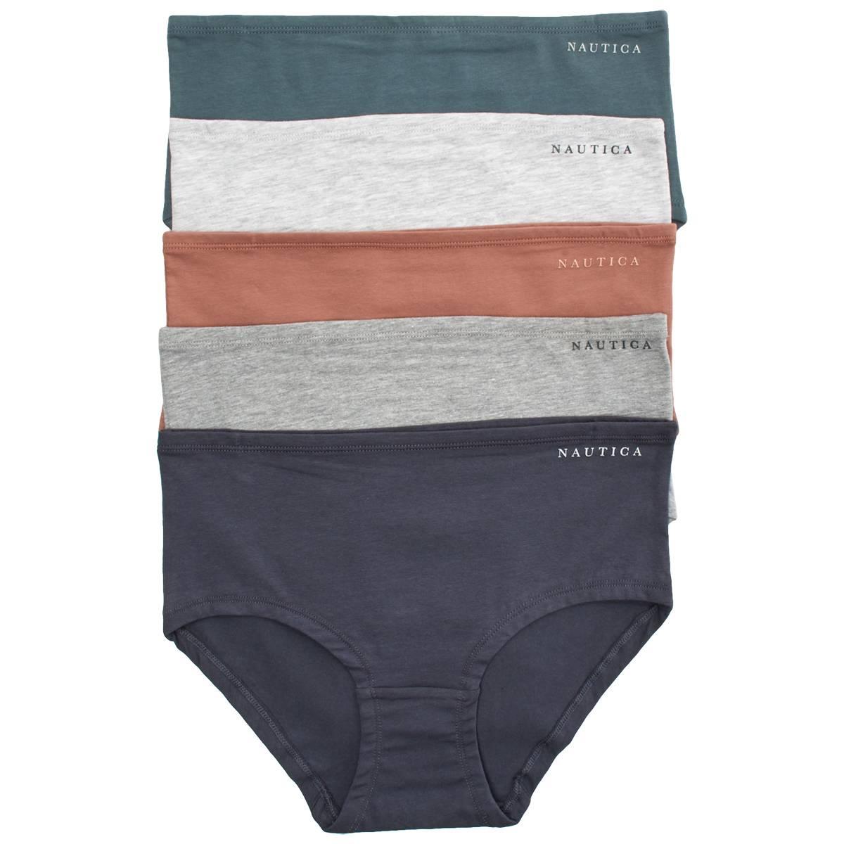 Click here for Womens Nautica 5pk. Brief Panties w/ Silicone Logo... prices
