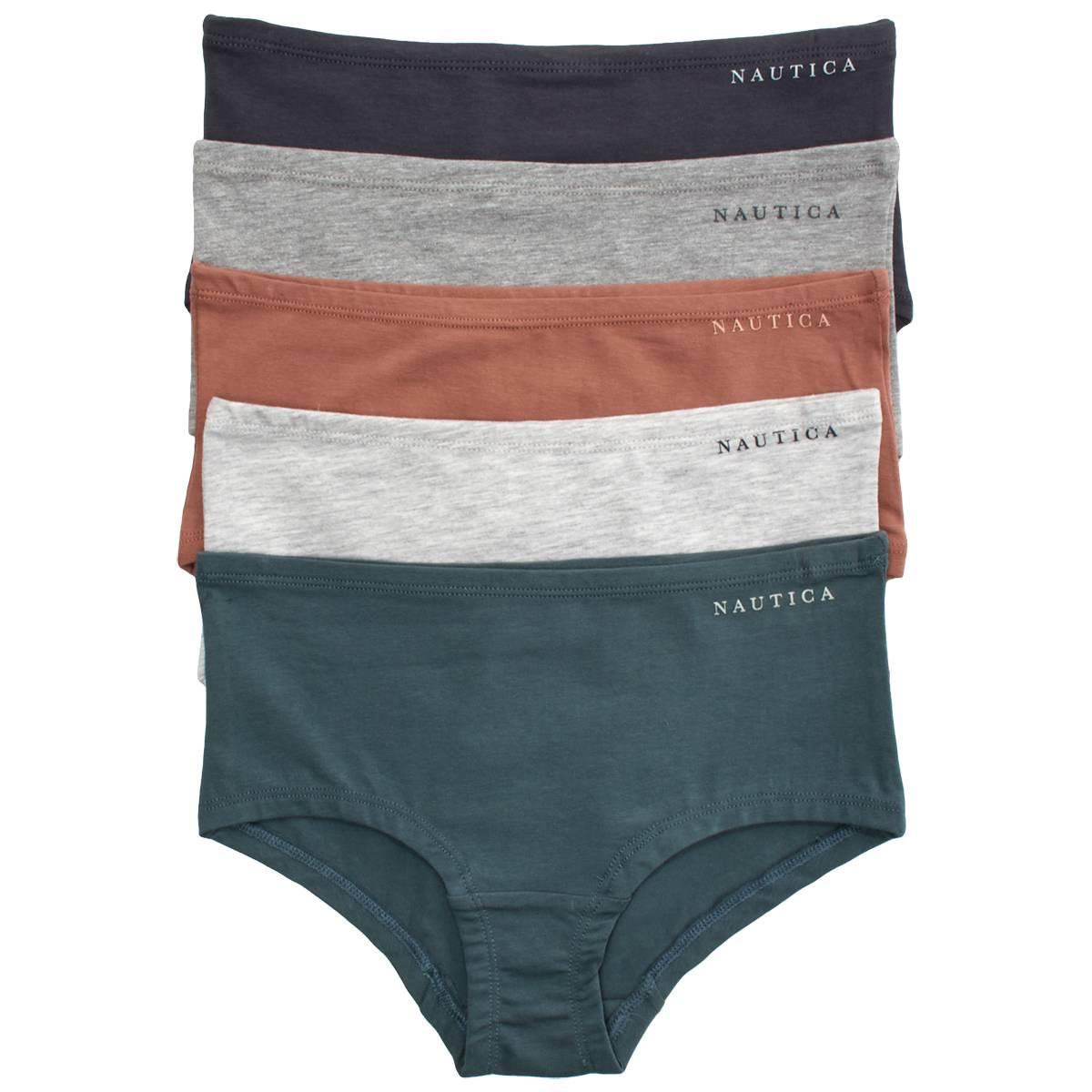 Click here for Womens Nautica 5pk. Cotton Solid Briefs  - NT8798-... prices