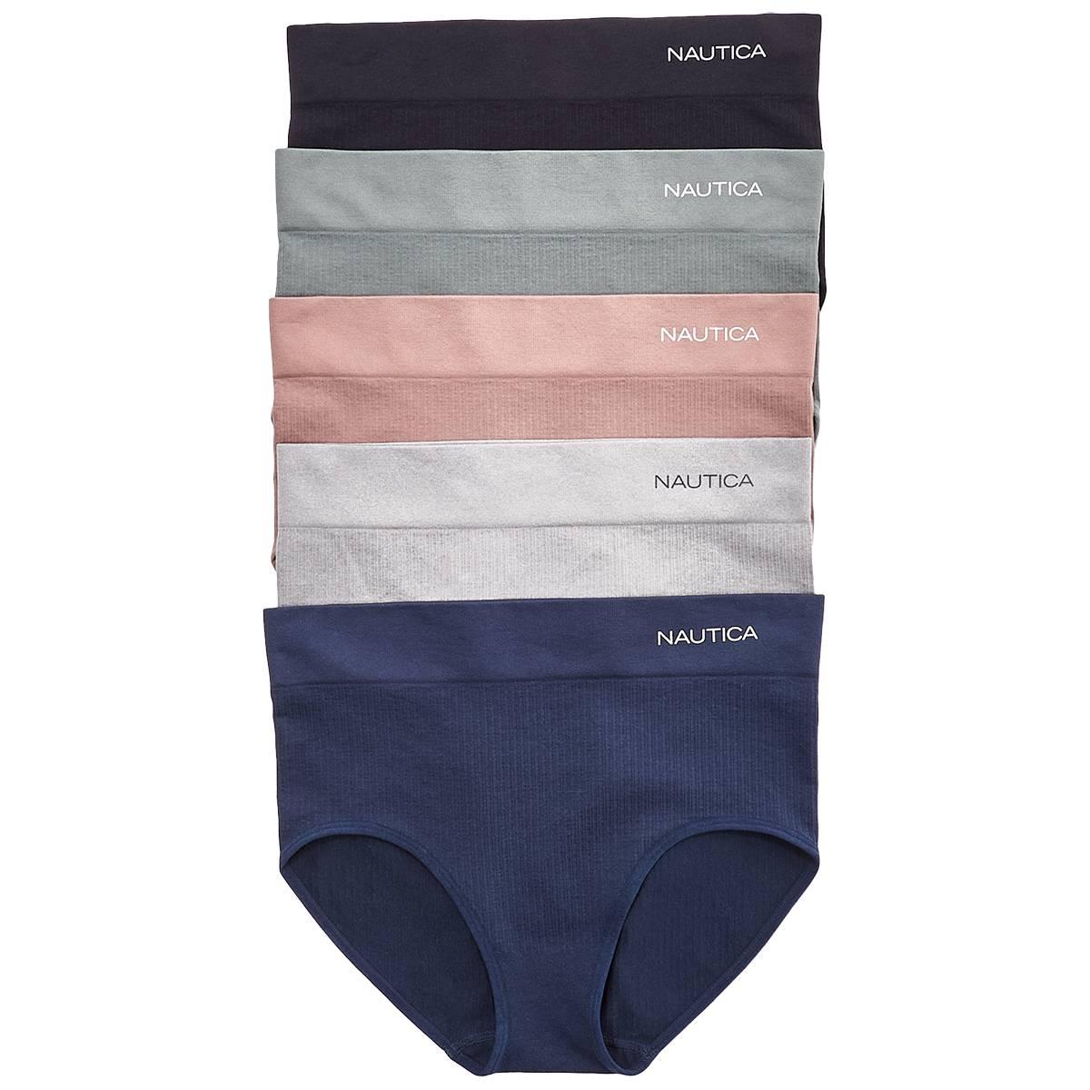 Click here for Womens Nautica 5pk. Seamless Logo Full Brief Panti... prices