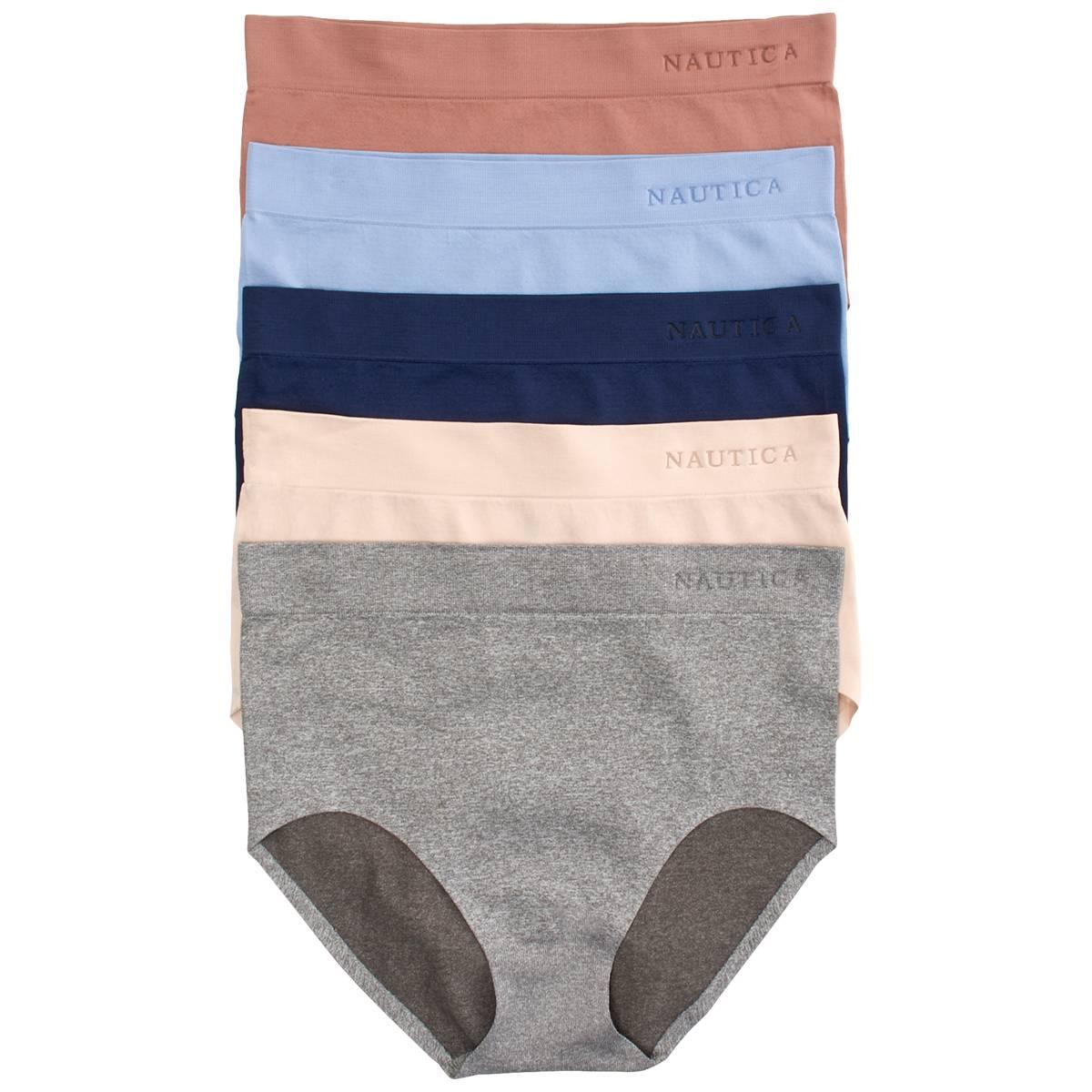 Click here for Womens Nautica 5pk. Seamless Brief Panties NT9371-... prices