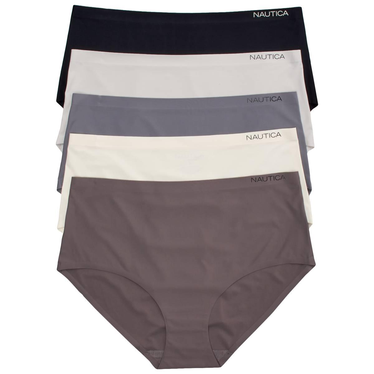 Click here for Womens Nautica 5pk. Laser Brief Panties with Logo... prices