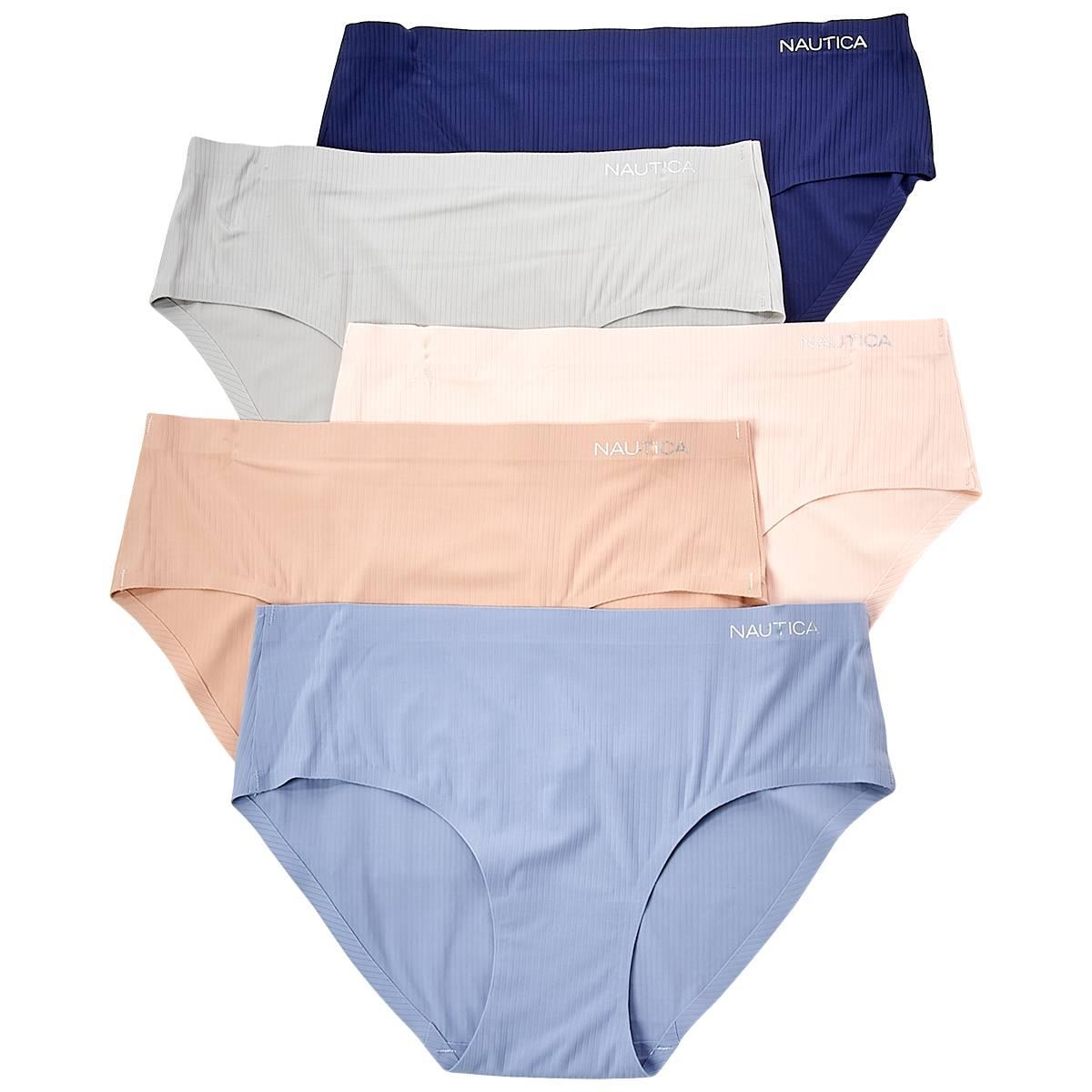 Click here for Womens Nautica 5pk. Flat Ribbed Hipster Panties -... prices