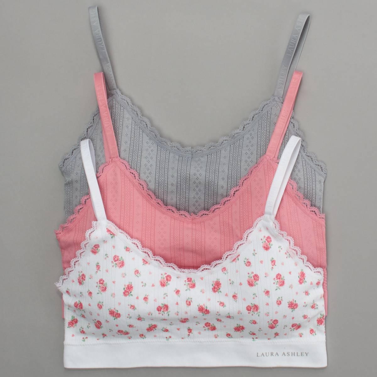 Click here for Womens Laura Ashley(R) 3pk Seamless Bralettes - LS... prices