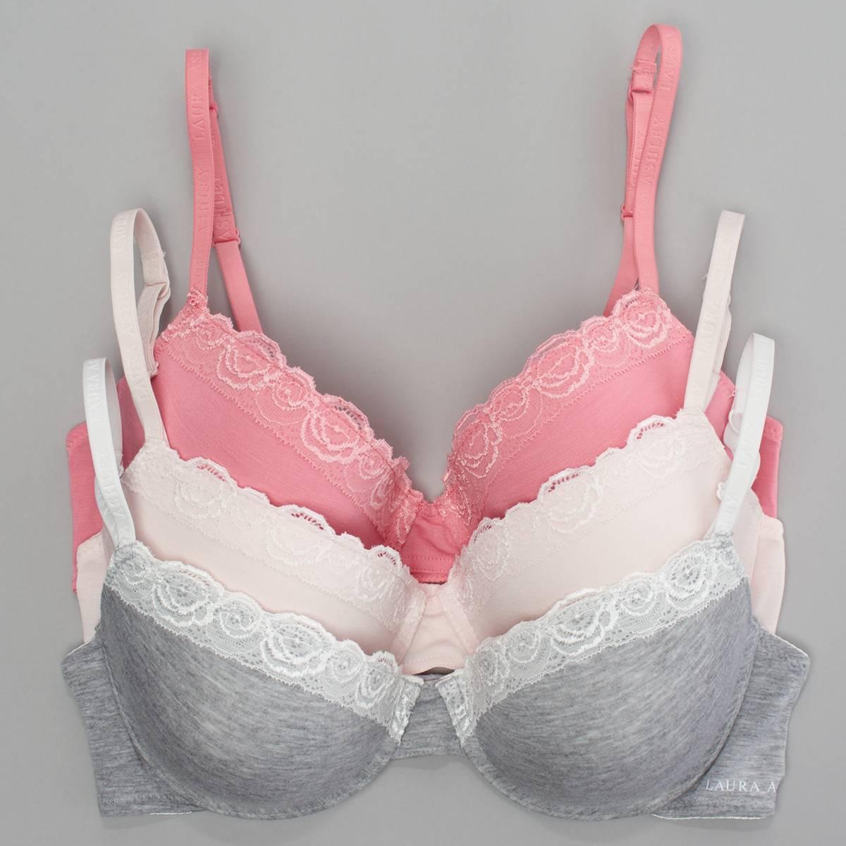 Click here for Womens Laura Ashley(R) 3pk. Molded Bra - LS3974-3P... prices