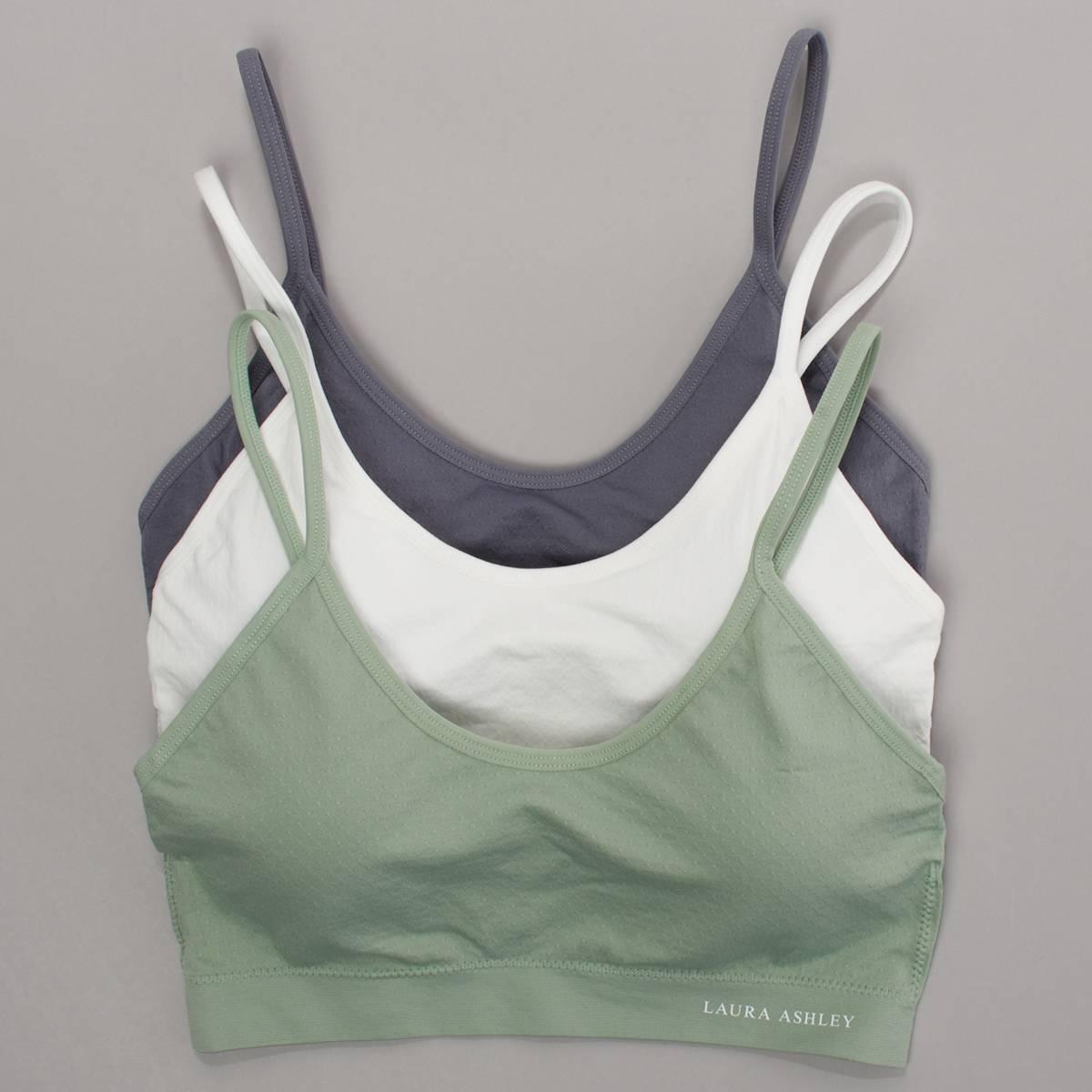 Click here for Womens Laura Ashley(R) 3pk. Seamless Dot Bras - LS... prices