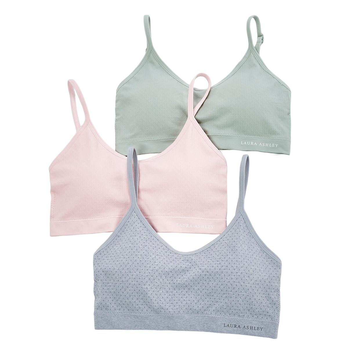 Click here for Womens Laura Ashley(R) 3pk Seamless Bralette Bras... prices