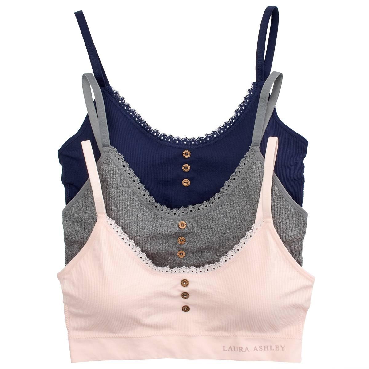 Click here for Womens Laura Ashley(R) 3pk. Seamless Lounge Bras -... prices