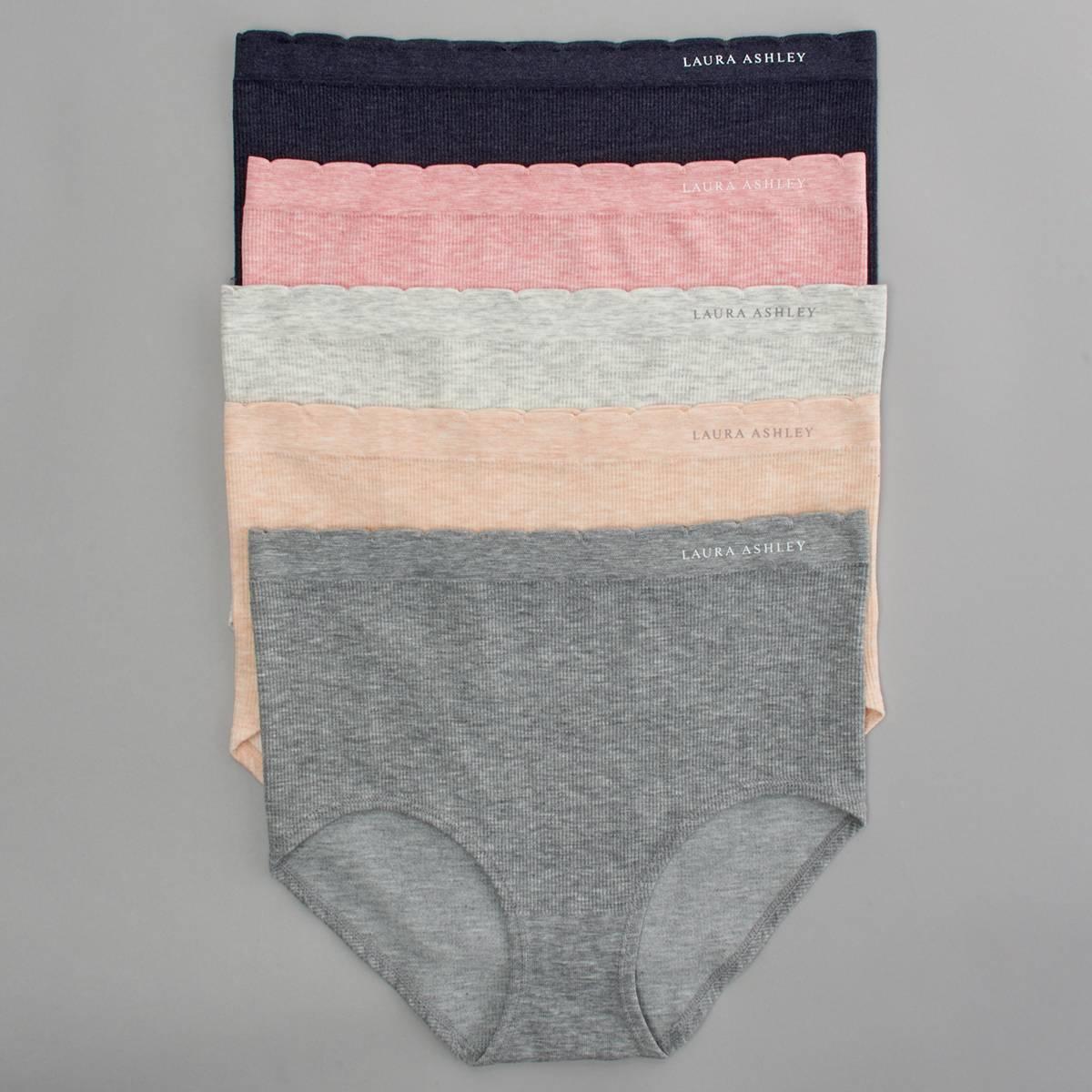 Click here for Womens Laura Ashley(R) 5pk. Seamless Rib Brief Pan... prices