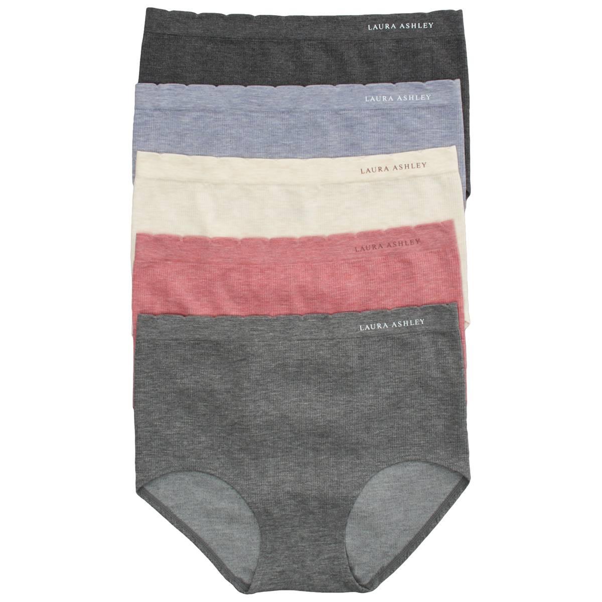 Click here for Womens Laura Ashley(R) 5pk. Seamless Rib Brief Pan... prices