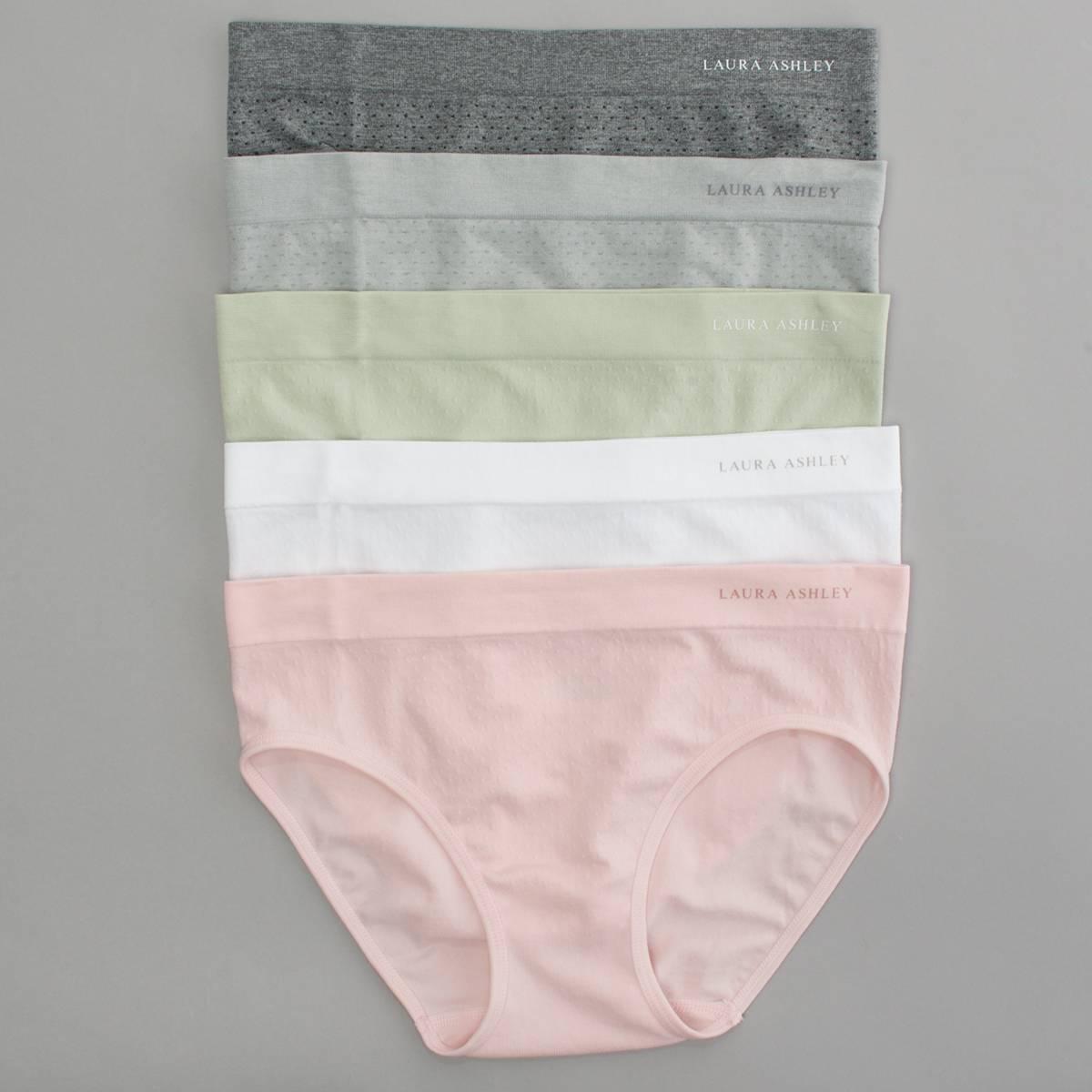 Click here for Laura Ashley(R) 5pk. Seamless Hipster Panties - LS... prices