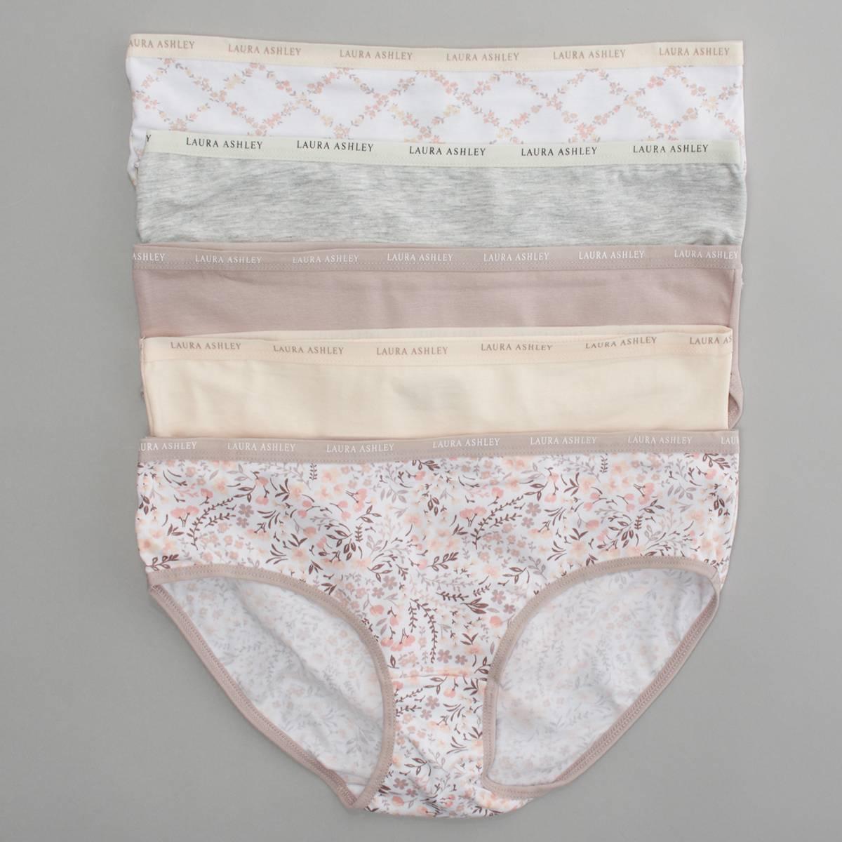 Click here for Womens Laura Ashley(R) 5pk. Solid Bikini Panties L... prices