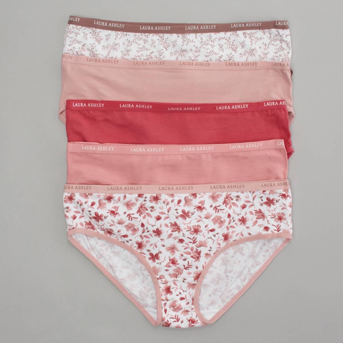 Click here for Womens Laura Ashley(R) 5pk. Cotton Spandex Bikini... prices